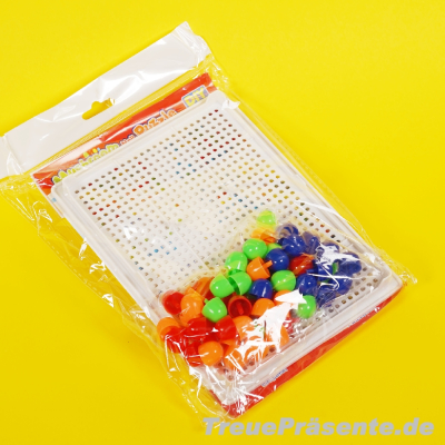Steckspiel ca. 21 x 14 cm mit Groß-Steckern und Steck-Platte