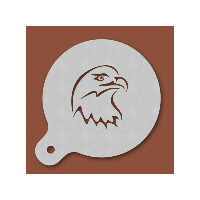 Cappuccino-Schablone Adler